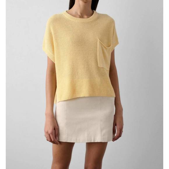 White + Warren | Tops | New White Warren Linen Blend Pocket Top In ...